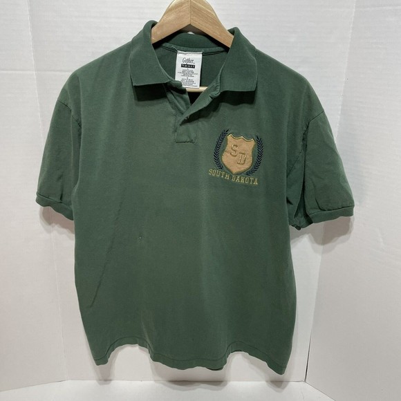Gopher Sport | Shirts | Vintage South Dakota Polo Shirt Large Green ...